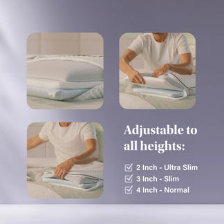 Buy Adjustable Memory Foam Pillow with Cooling Layer | Emma Sleep India